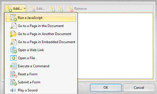 javascript editor in pdf